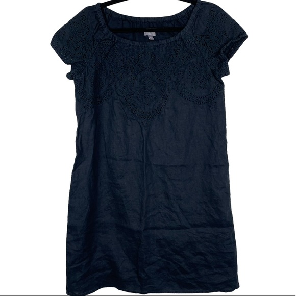 J. Jill | Dresses | J Jill Linen Eyelet Lace Pattern Fully Lined Small ...